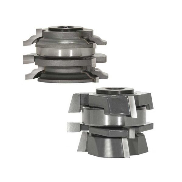 Stacked Rail & Stile Shaper Cutters Set - Shaker Profile