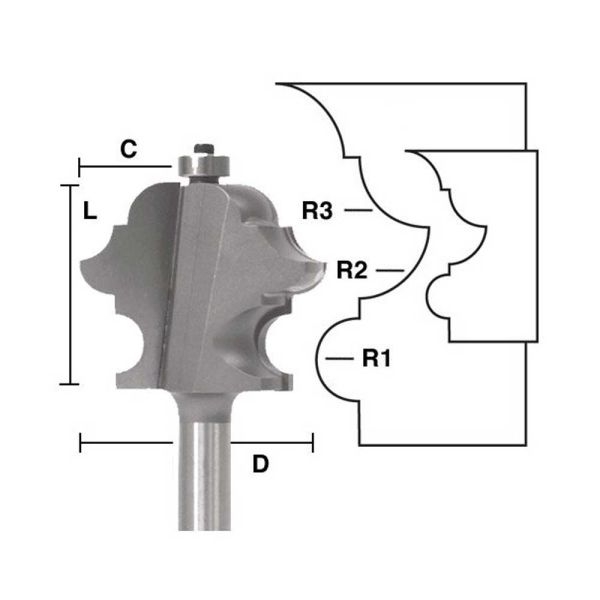 Eagle America Multi-Profile Router Bits