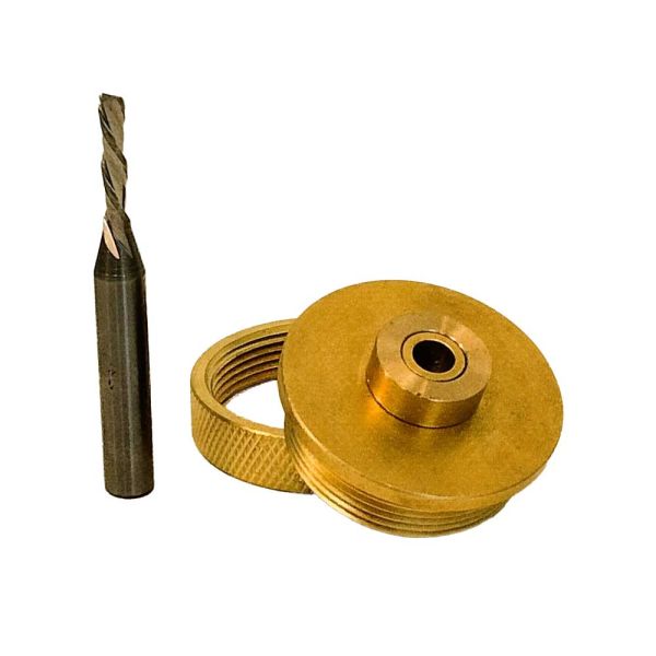 Big Horn 19654 Solid Brass Router Inlay Kit with 1/8 inch Downcut ...