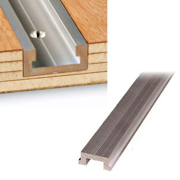 Miter T-Track 3/4 Inch x 3/8 Inch with Miter Slot Runner 48 Inch