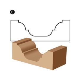 Eagle America MDF Door Router Bits with Cove and Bead Profile 3/16 Inch ...