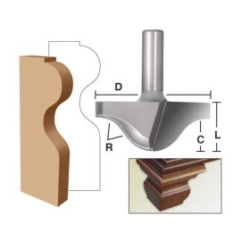 Eagle America Ogee Foot Molding for Large Furniture 5/8 Inch R x 1/2 ...