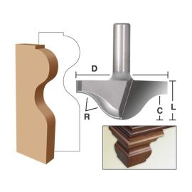Eagle America Ogee Foot Molding for Large Furniture 3/4 Inch R x 1/2 ...