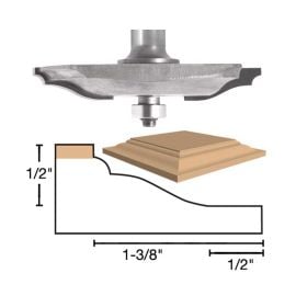 Eagle America Ogee Raised Panel Router Bits with Bead (2-Wing)